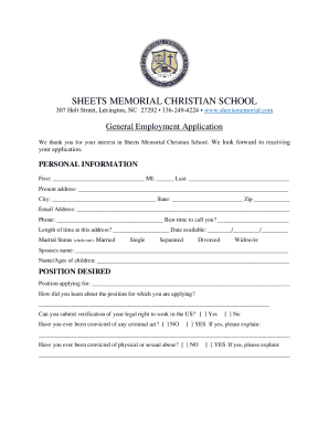 Fillable Online Application For Admission Sheets ... Fax Email Print ...