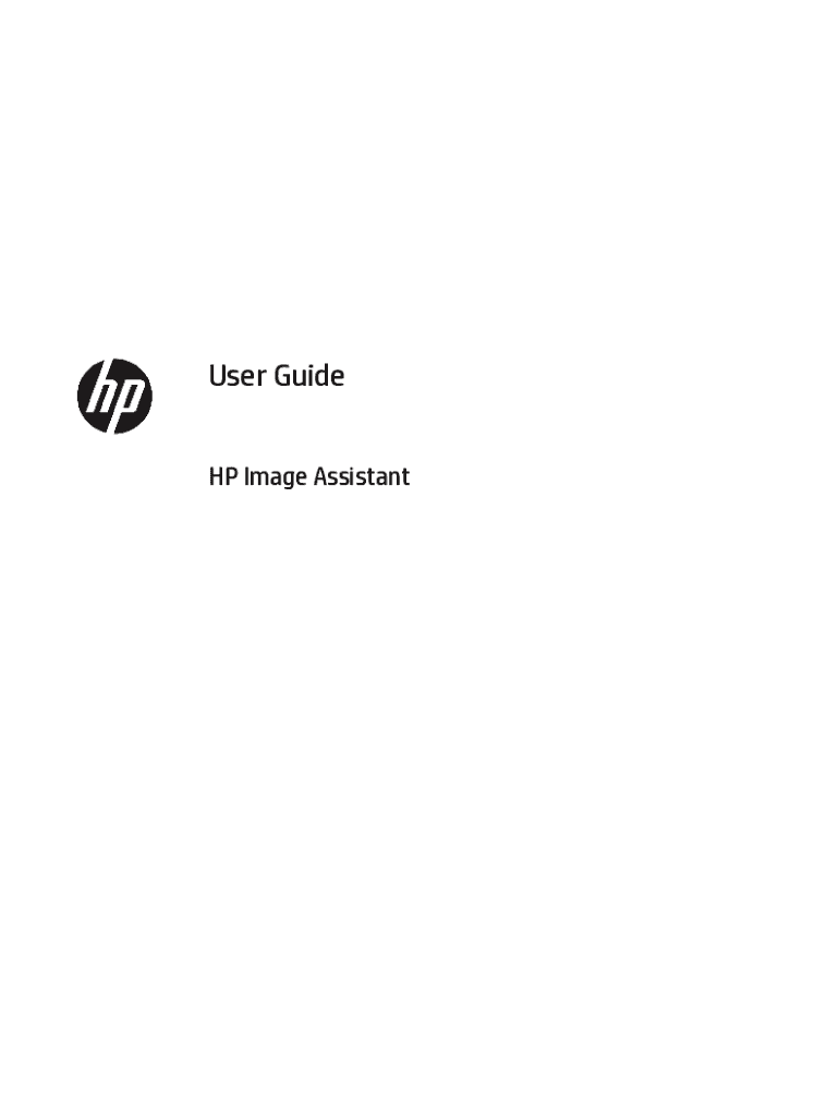 Fillable Online HP Image Assistant User Guide Fax Email Print - pdfFiller