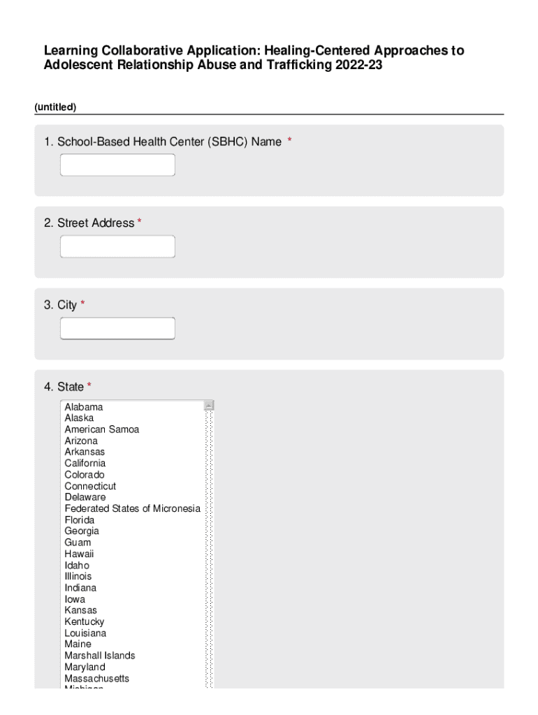Fillable Online Learning Collaborative Application: Healing-Centered ... Fax Email Print - pdfFiller