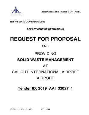 Fillable Online Providing Solid Waste management on Build Operate ...