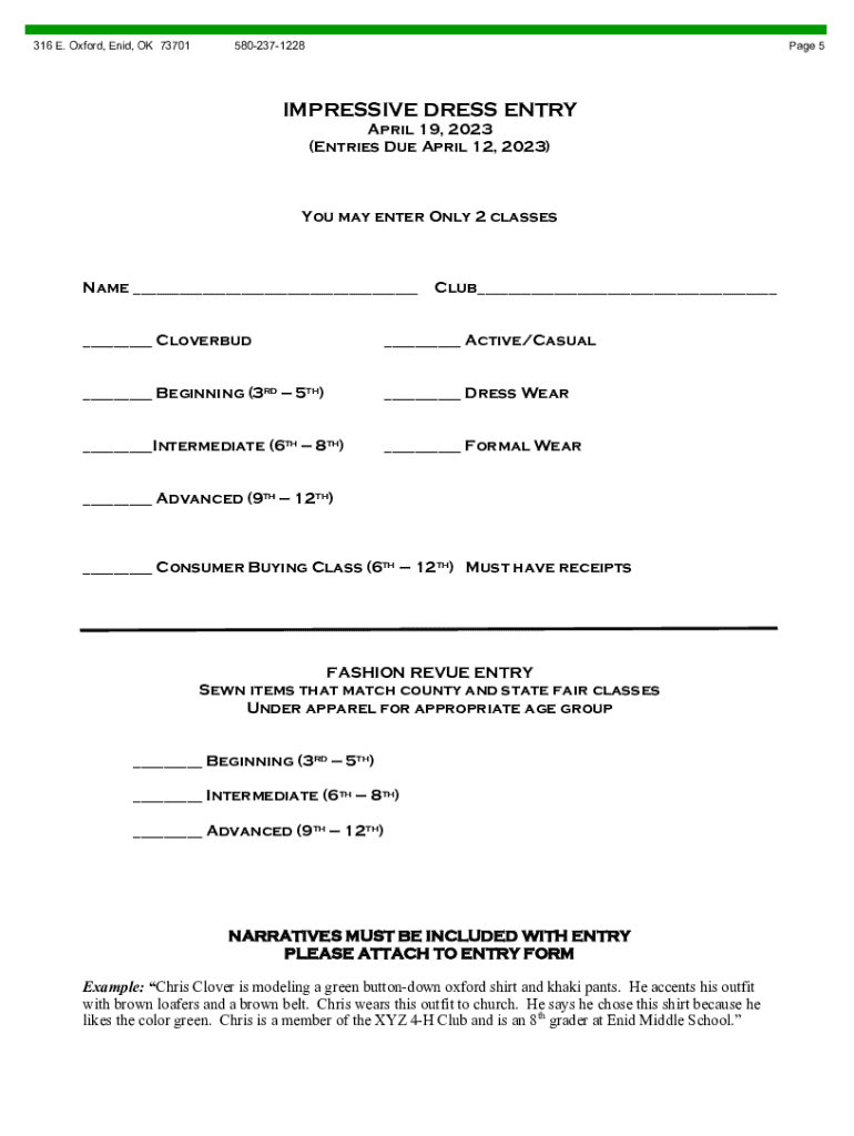 Fillable Online Garfield County 4-H Clover Connection. Garfield County 4-H Clover Connection Fax ...