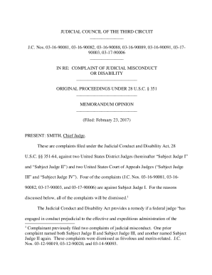Fillable Online Guidelines for Judicial Misconduct or Disability ...
