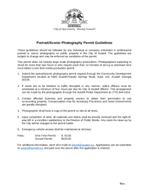 Here's Exactly When You Need a Photography Permit Doc Template | pdfFiller