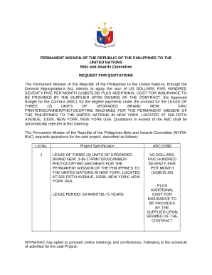 Lease of vehicles for the Senate of the Philippines ... Doc Template ...