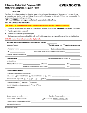 Fillable Online Fillable Intensive Outpatient Program (IOP) Request Form ... Fax Email Print ...