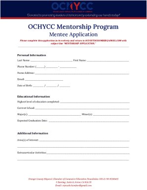 Fillable Online Step Up To Quality (SUTQ) Mentorship Program Fax Email ...