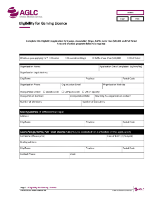 Fillable Online Form 406 - Eligibility for Gaming Licence (5632).docx Fax Email Print - pdfFiller