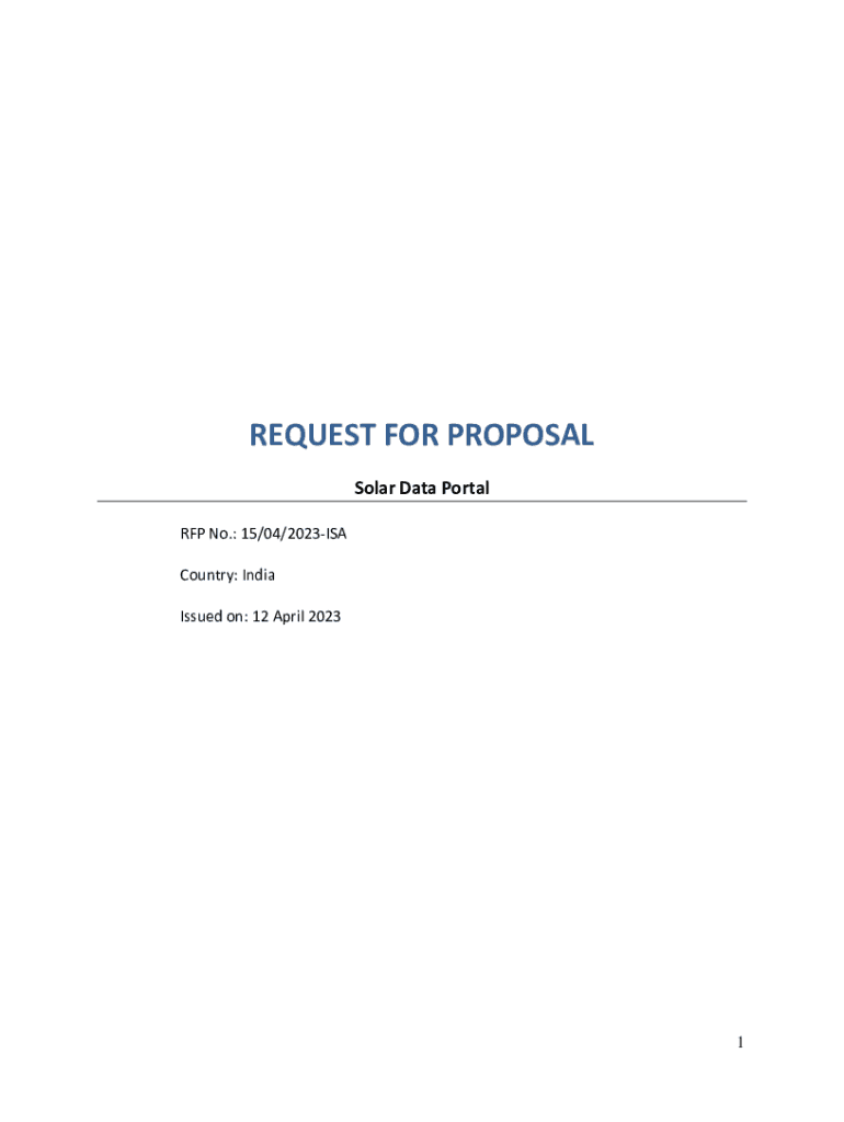 Fillable Online RFP for Development of Web-Based Solar Data Portal Fax ...