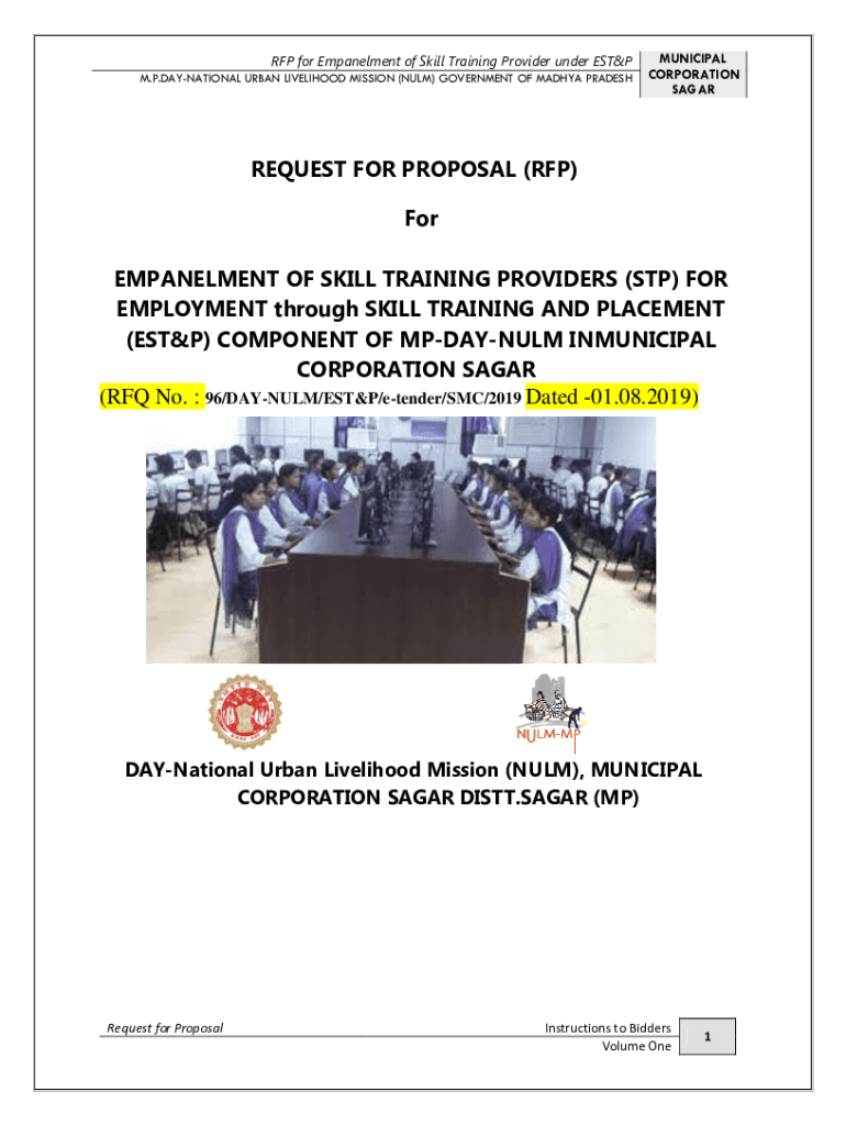 Fillable Online Request for Proposal (RFP) for Empanelment of Skill ...