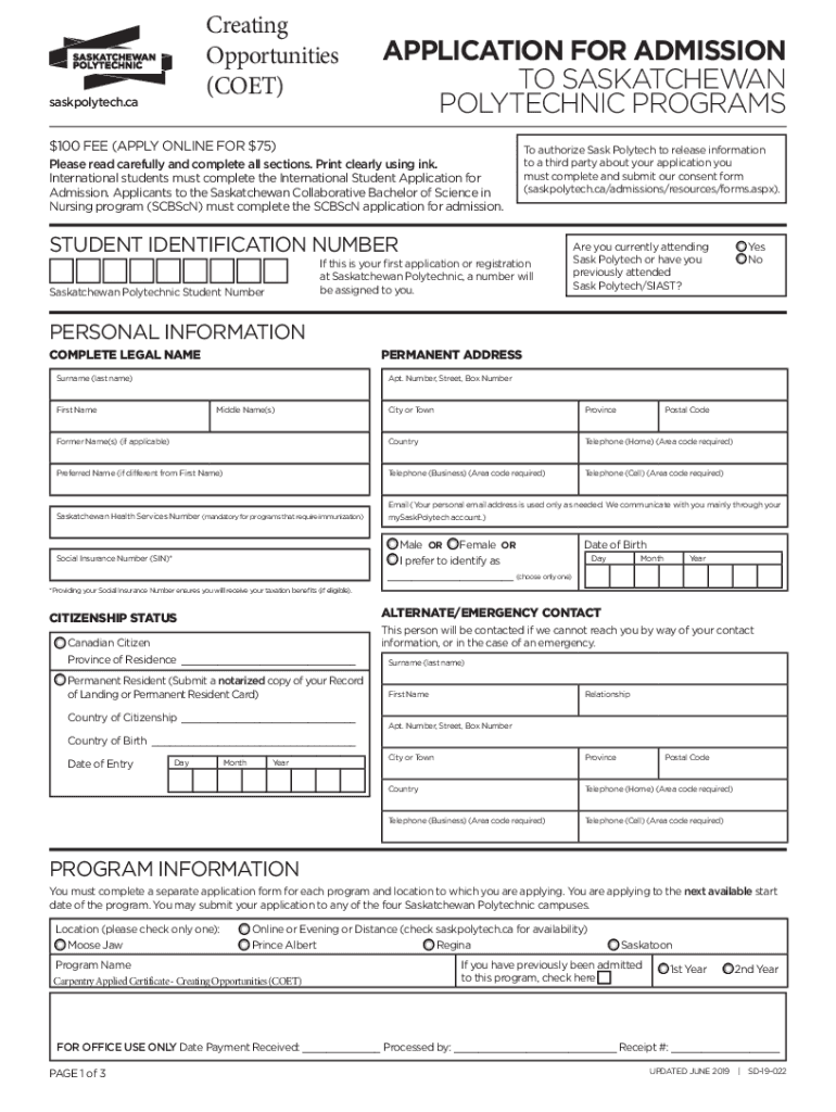 Fillable Online Carpentry - Applied Certificate Fax Email Print - pdfFiller