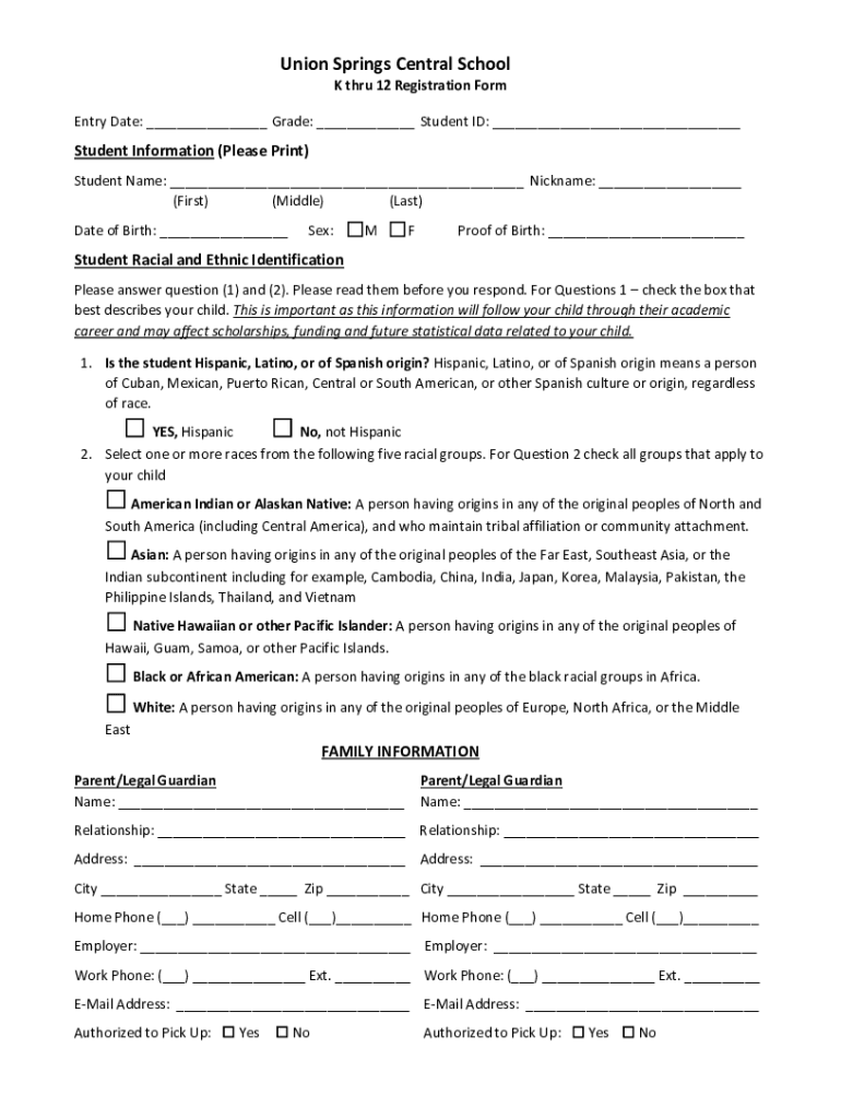 Fillable Online District Detail for UNION SPRINGS CENTRAL SCHOOL ...