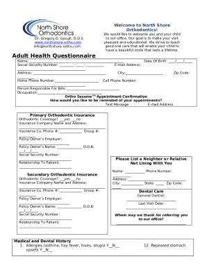 northshore-ortho Doc Template | pdfFiller
