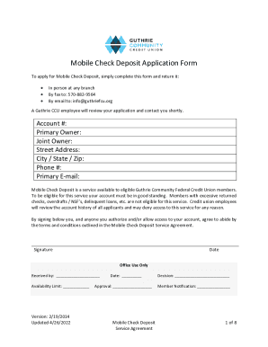 Fillable Online How to use Mobile Check Deposit for Fast & Simple ...