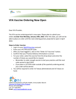 Fillable Online VFC: Vaccines for Children ProgramCDC Fax Email Print ...