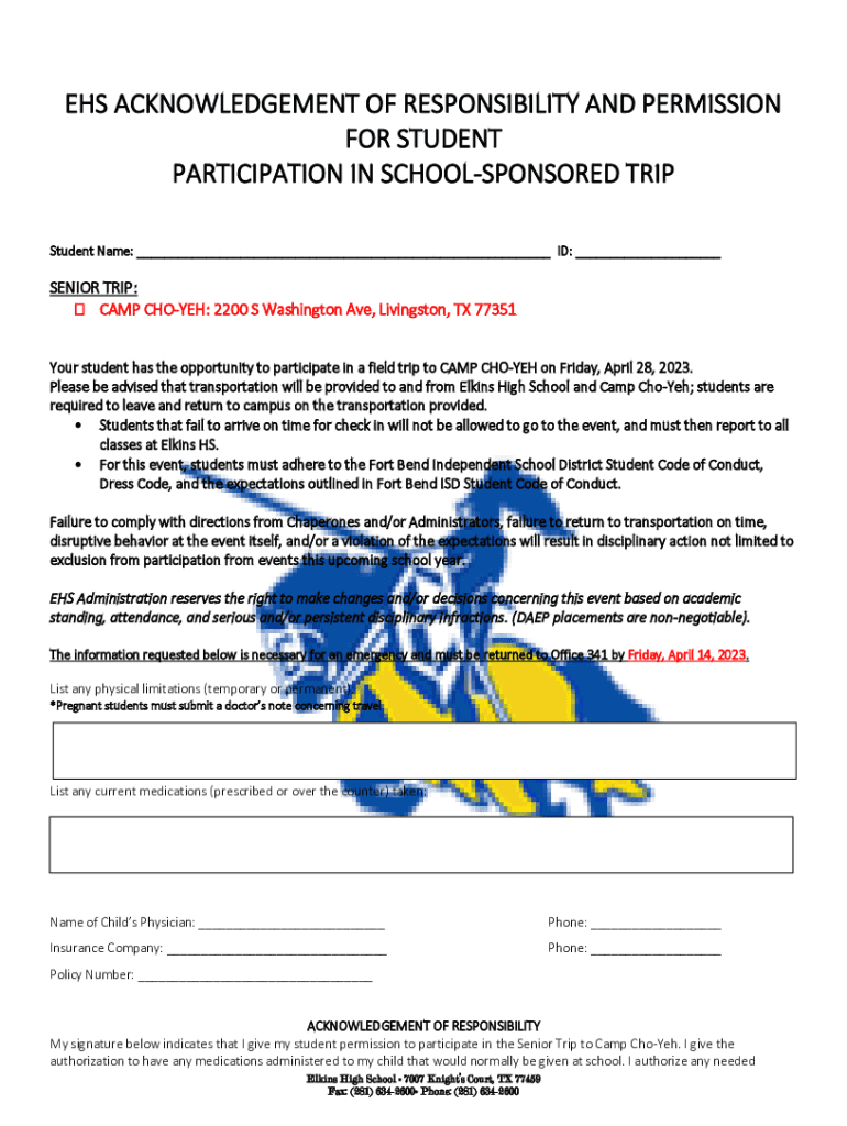 Fillable Online PERMISSION.FORM.SCHOOL.TRIP.ENGLISH.pdf Fax Email Print ...