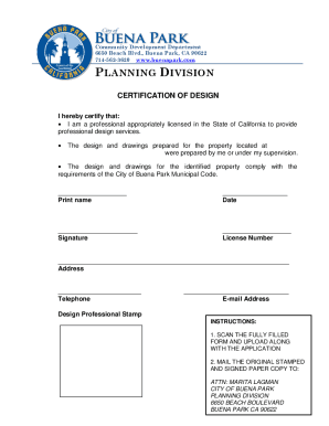 Fillable Online Certification of Design Form.pdf Fax Email Print ...