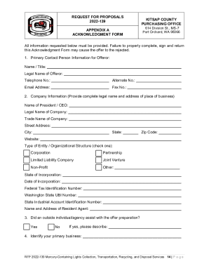 Fillable Online request for proposals garbage and refuse collection ...