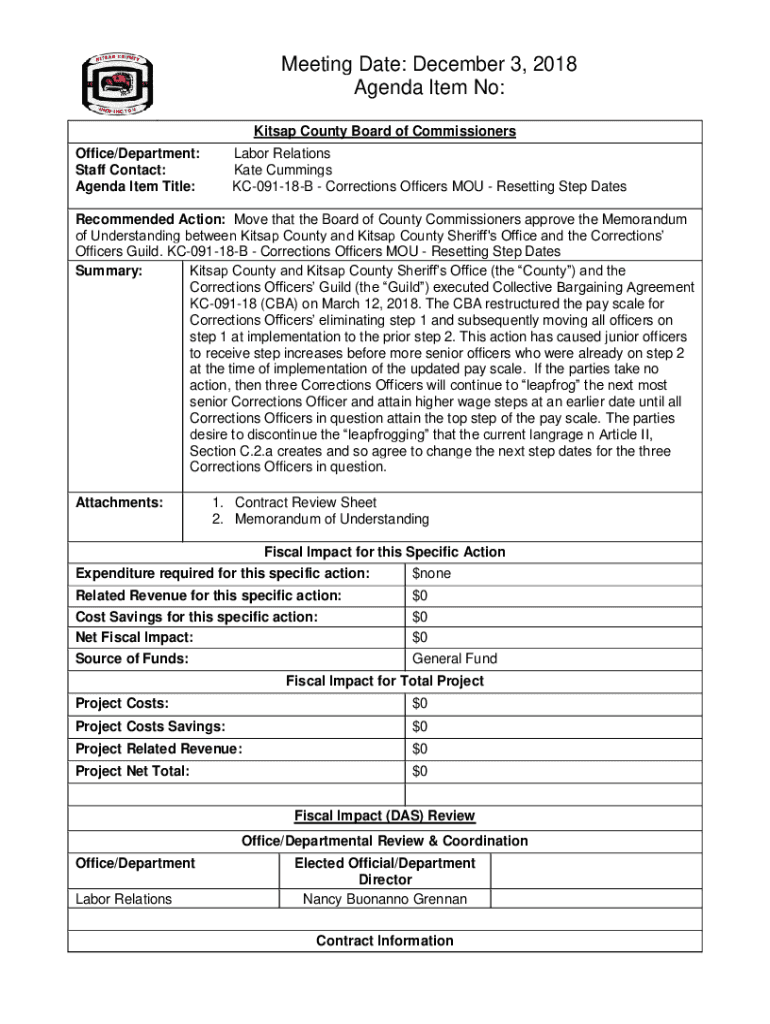 Fillable Online KC-091-18-B - Corrections Officers MOU - Resetting Step ...