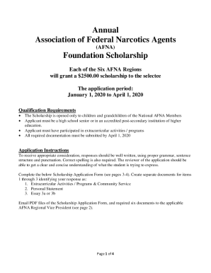 Fillable Online AFNA Foundation Supports AFNA, DEA, DEA Task Force ...