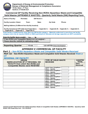 Non-RCRA Hazardous Waste and Compatible Solid ... Doc Template | pdfFiller