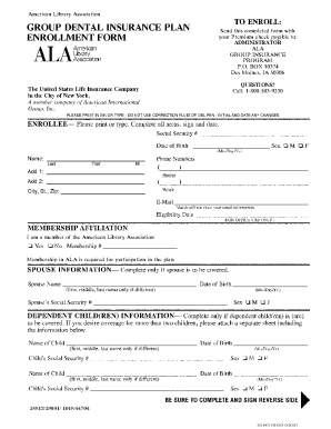 Fillable Online Group LTD Enrollment/Change Form Fax Email Print ...