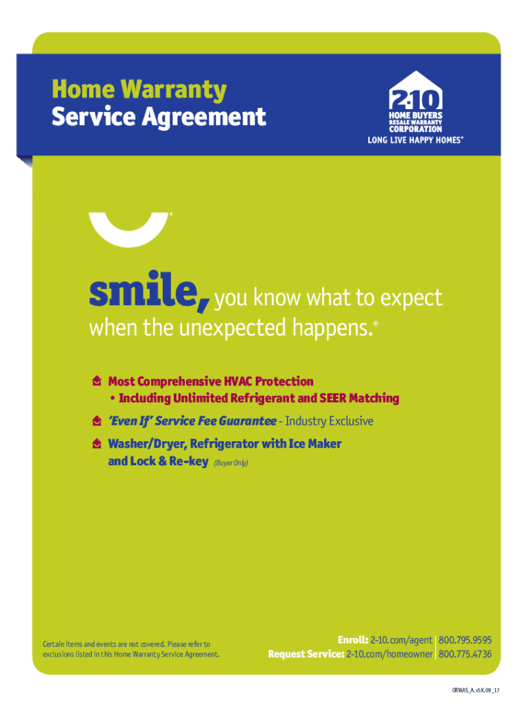 Fillable Online Real Estate Home Warranty Plans Fax Email Print - pdfFiller