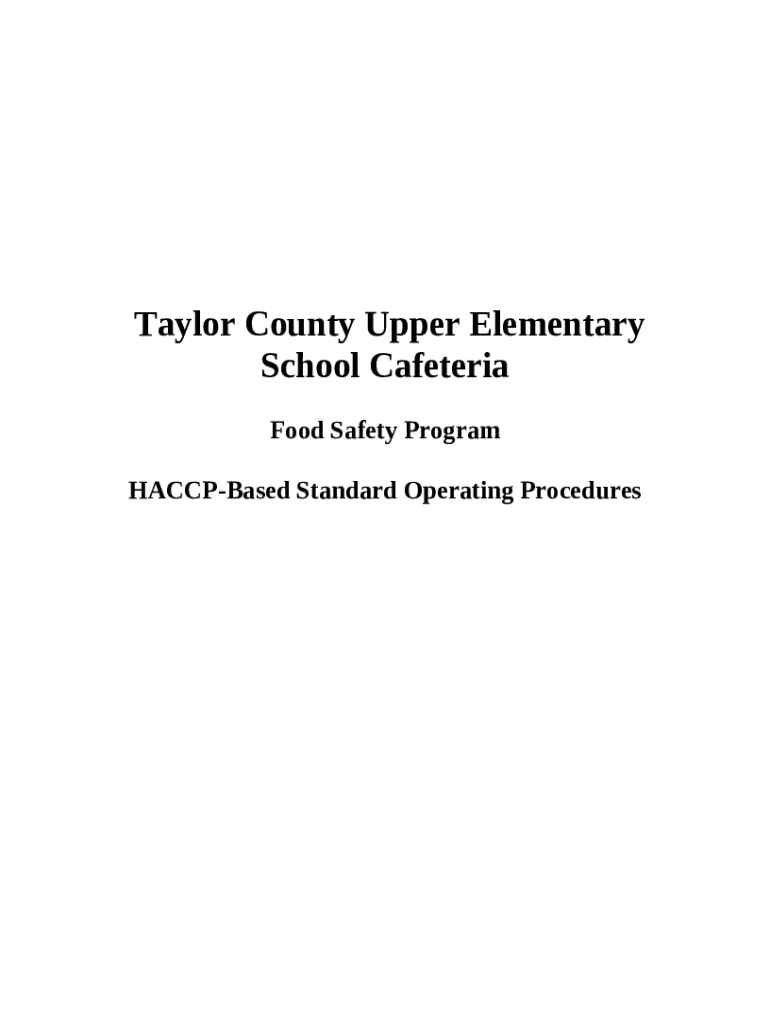 Table of Contents - Standard Operating Procedures Doc Template | pdfFiller