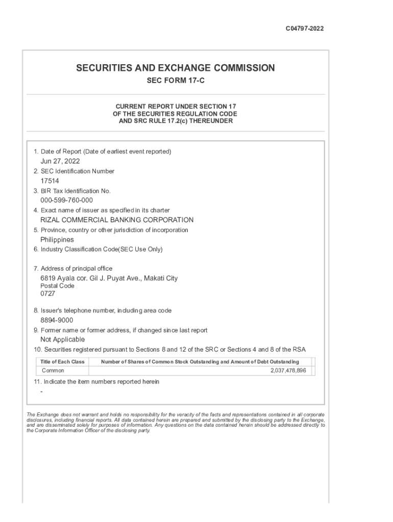 Fillable Online 20220810-SEC-Form-17-Q-as-of-June-30,-2022. ... Fax ...