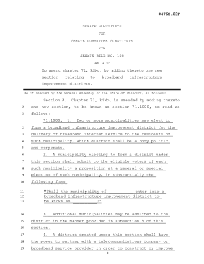 Fillable Online 0476S.03F AN ACT Section A. Chapter 71, RSMo, is ...
