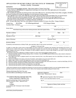 Fillable Online APPLICATION FOR NOTARY PUBLIC FOR THE STATE ... Fax ...