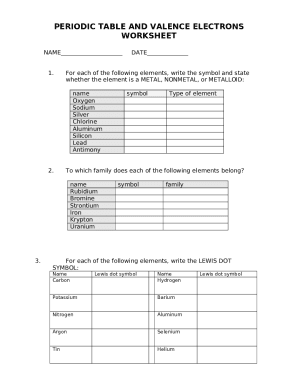 Periodic Table Worksheet 2 - A. On the line to the left ... Doc ...
