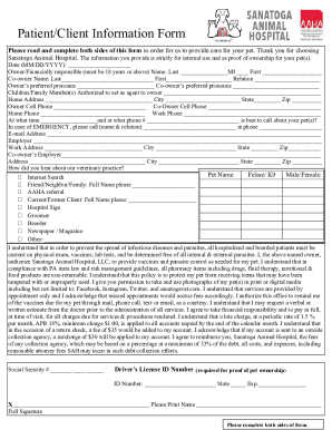 Fillable Online NEW CLIENT FORM Thank you for ... Fax Email Print ...