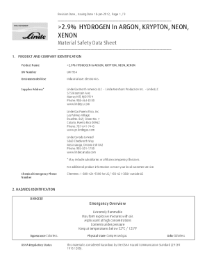 Fillable Online ARGON, HELIUM, KRYPTON, NEON and/or XENON ... Fax Email ...