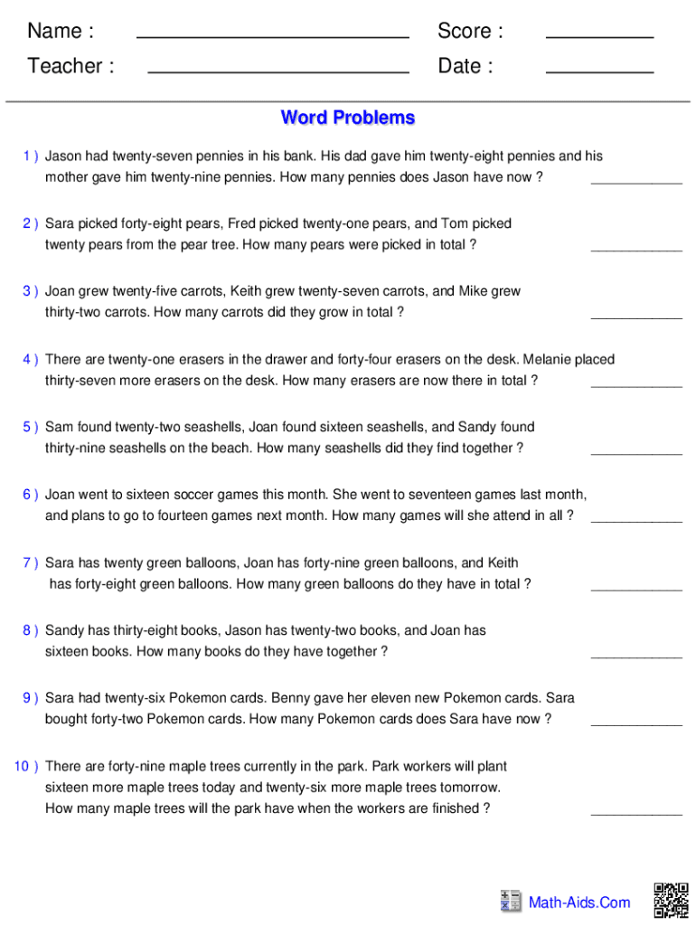 Fillable Online Solve Word Problems Involving Money - Full Lesson Fax ...