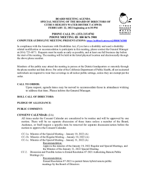 Fillable Online Citrus Heights Water District Fax Email Print - pdfFiller