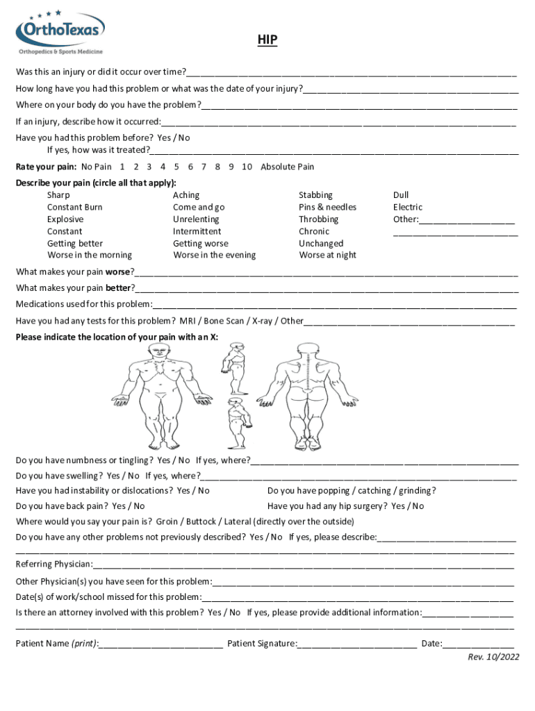 Fillable Online PEDIATRIC FORM List The Health Concerns That Brought ...