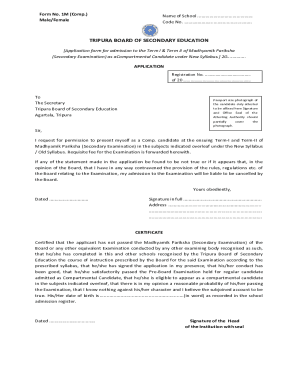 Fillable Online Form No. 1M (Comp.) Male/Female Fax Email Print - pdfFiller