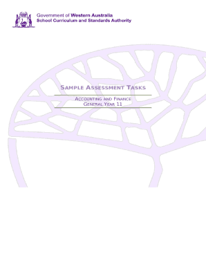 sample assessment tasks - accounting and finance atar year 11 - senior ...