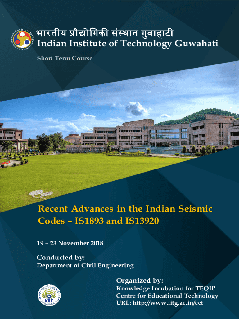 Fillable Online Recent Advances in the Indian Seismic Codes IS1893 ...