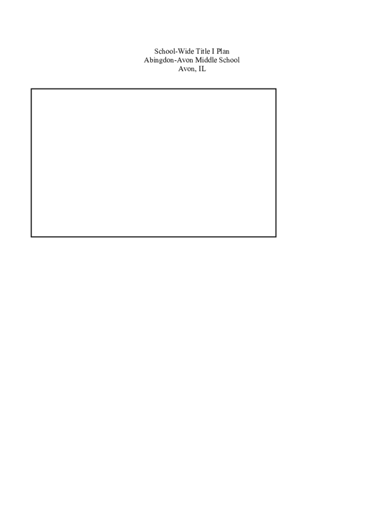 Fillable Online Annual Title I Schoolwide PlanForest Edge Elementary School Fax Email Print ...