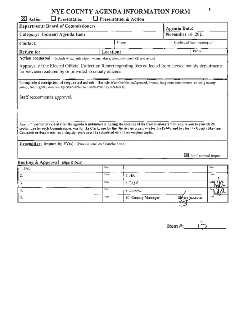 Fillable Online Action requested: (Include what, with whom, when, where ...