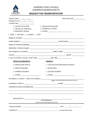 Fillable Online request for medical transportation Fax Email Print ...