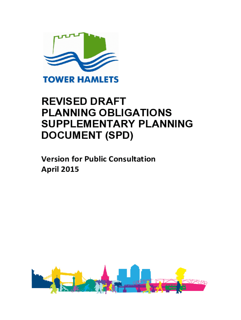 Fillable Online democracy towerhamlets gov Supplementary planning ...