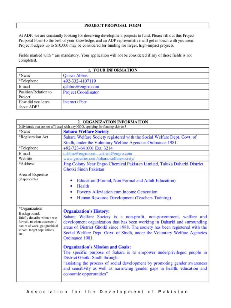 Fillable Online Project Proposal Sample (With Benefits and Tips to Consider) Fax Email Print ...