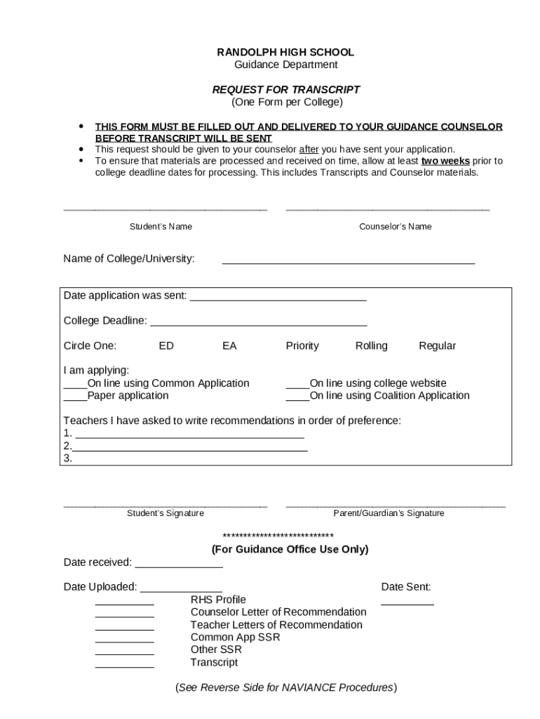 Guidance Department - Prattville High School Doc Template | pdfFiller