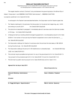 Fillable Online Temporary Teacher Contract - Leaves of Absence Fax ...