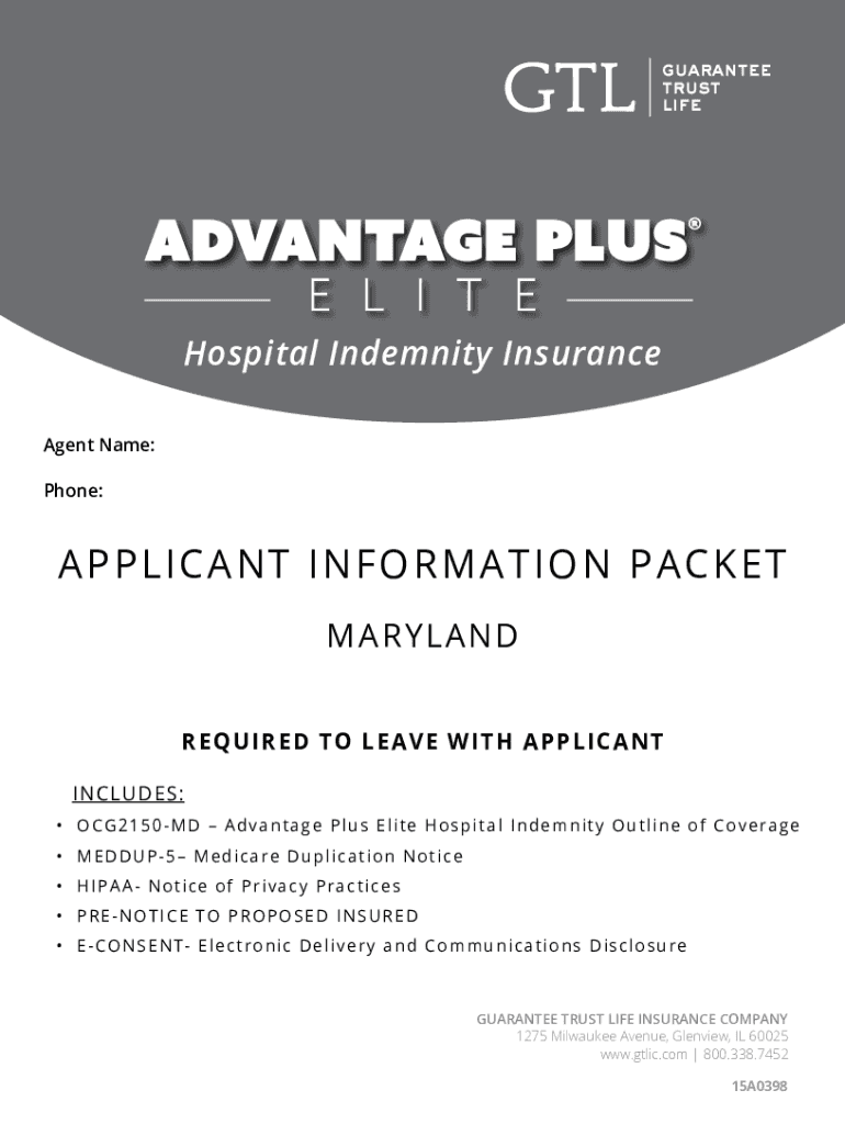 Fillable Online Application for: Advantage PlusAHospitalConfinement Fax ...