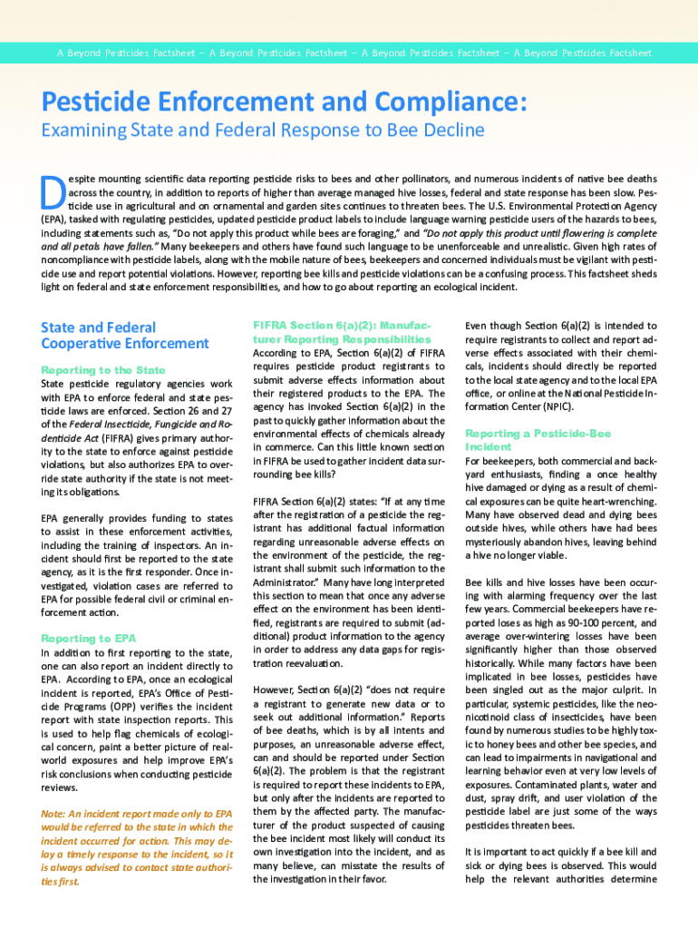 Fillable Online Lawn Pesticide Fact Sheets Fax Email Print - pdfFiller