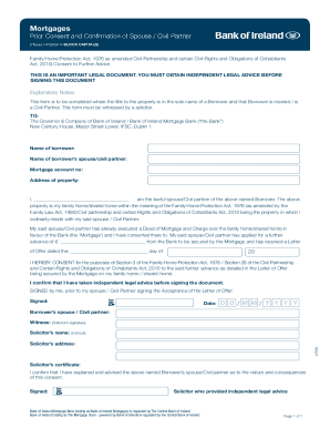 Fillable Online Prior Consent and Confirmation of Spouse / Civil Partner Fax Email Print - pdfFiller