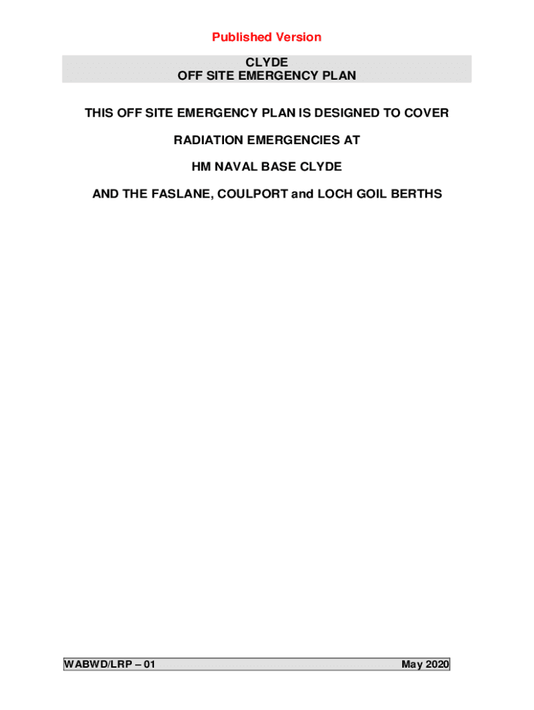 Fillable Online Determination of the Off-Site Emergency Planning and ...